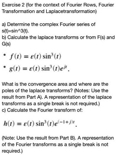 Solved Exercise 2 For The Context Of Fourier Series Fourier