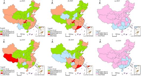 Spatialtemporal Evolution Of Per Capita Hfw Cf A Urban B Rural