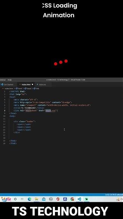 css website loading animation shorts webdesign website css