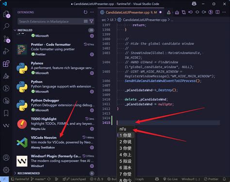 自己写输入法解决 Vscode 中使用 Vim Neovim 的 Preedit 拼音在 Normal 模式下的改动文本的问题，是比较方便的 V2ex
