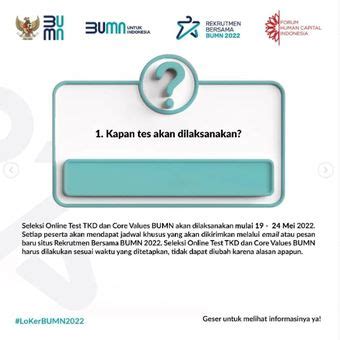 Foto Apa Itu Core Values BUMN Seleksi Tahap 2 Rekrutmen Bersama BUMN