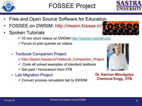 process simulation using dwsim pptx