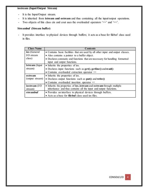 Console Io For C Docx Programming Languages Computing