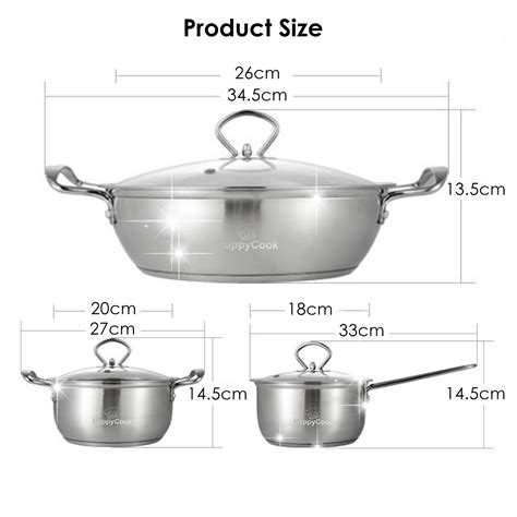 Stainless Steel Cooking Pot Set Balanced Cooking And Durability Mugen
