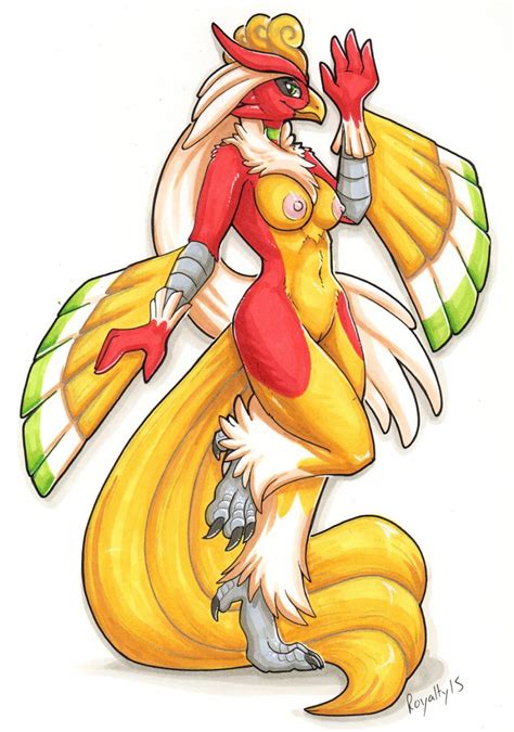Rule 34 Anthro Avian Bird Breasts Feathers Female Hair Nipples Nude