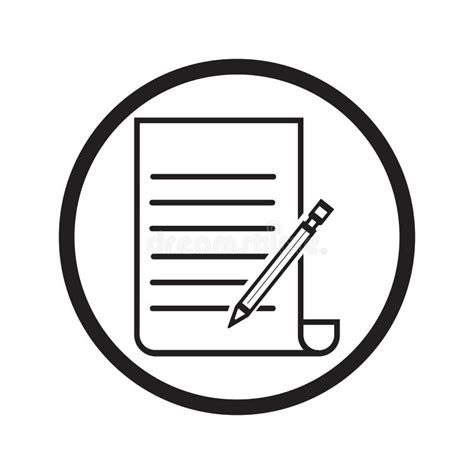 Documents Icon Stock Vector Illustration Flat Design Stock Vector