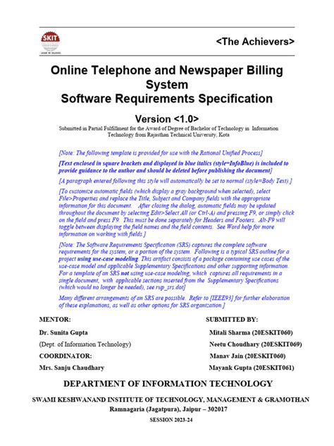 Srs Ieee Pdf Use Case Software Testing