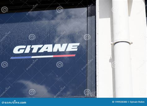 Gitane Logo And Text Sign French Manufacturer Of Bicycles Gypsy Based