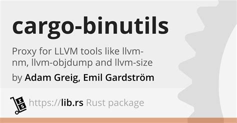cargo binutils Cargo 插件 Lib rs Rust 包仓库