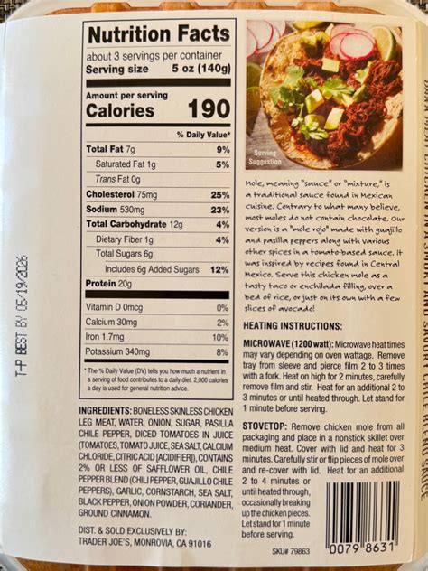 Trader Joes Chicken Mole Review A Flash Frozen Fiesta Or A Flavor