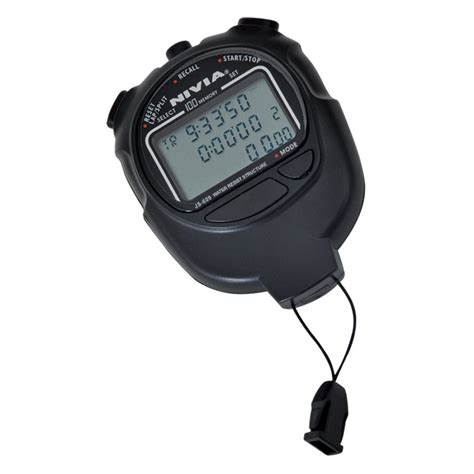 Nivia Digital Lcd Js 609 Stop Watch Black Multifunction Stopwatches