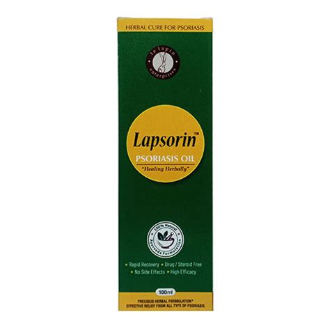 Lapsorin Herbal Psoriasis Oil 100ml Pack Of 3 Lapsorin Psoriasis
