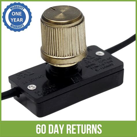 Lamp Rotary Dimmer Switch 1 Gang 1 Or 2 Way 150w Rotary Led Dimmer