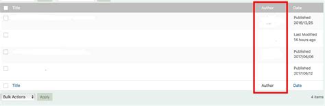 Pages Disable Column On Post And User List Wordpress Development