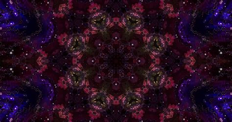 Abstract Colorful Kaleidoscope Animation With A Gradient Texture
