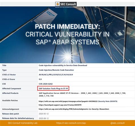 Sec Consult Group On Linkedin Vulnerability Doss Infosec Sap