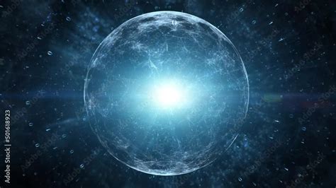 3d Looping Cyberspace Binary Data Sphere Network Technology Animation