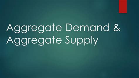 Solution Aggregate Demand Aggregate Supply Pptx 1 Studypool