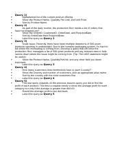 6 Docx Query 1 Alphabetical List Of The Current Product Offering Show