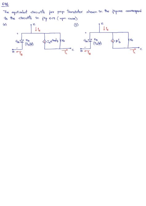 6 46 Give The Pnp Equivalent Circuit Models That Correspond To Those
