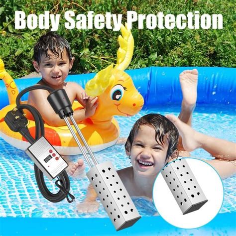 ZERONE Chauffe eau électrique immergé chauffe eau pour seau baignoire
