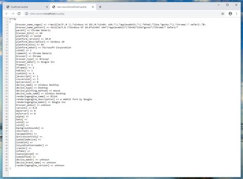 Как настроить PHP для работы с get browser browscap ini в Windows Apache для Windows