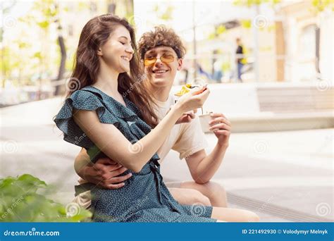 Gay Couple Romantically Kissing On The Mouth In The Living Room Lgbt