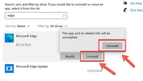 Uninstallremove Microsoft Edge On Windows 10 Pc Microsoft Edge How To Uninstall Microsoft Edge