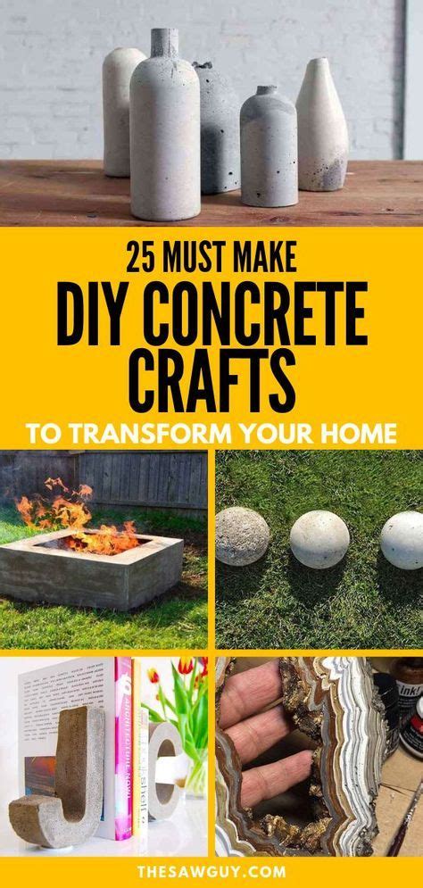 25 Must Make Diy Concrete Crafts To Transform Your Home The Saw Guy