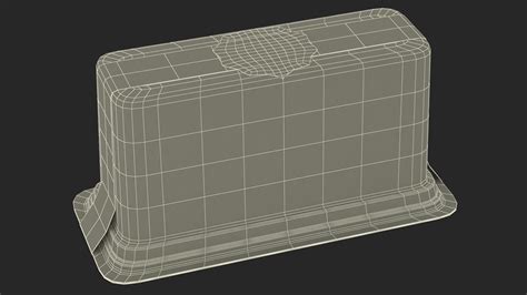 Disposable Cake Packaging Rectangular Gold 3d Model 19 3ds Blend C4d Fbx Max Ma Lxo