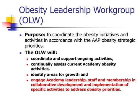 Ppt Aap Obesity Update Leadership Action Plan And Future Directions