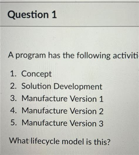 Solved Question 1a Program Has The Following