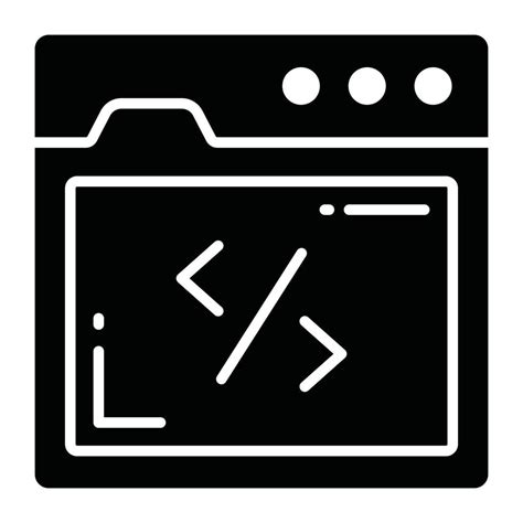 Editable Vector Of Web Coding Web Development Icon 23014191 Vector Art