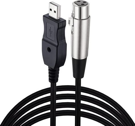 Usb Microphone Cableliutian Usb Male To 3pin Xlr Female Mic Microphone