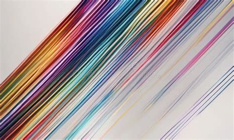 Diagonal Arrangement Vibrant Colorful Lines Creates Dynamic Abstract