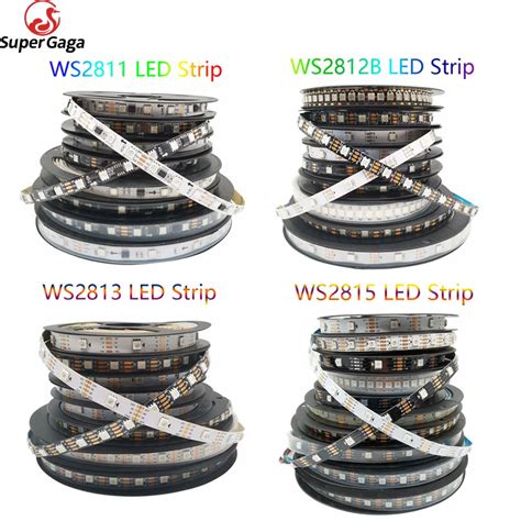 Ws2812b Ws2811 Ws2813 Ws2815 Pixel Smart Rgb Led Strip Ws2812 Individually Addressable 30 60 144