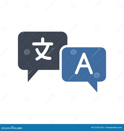 Foreign Language Vector Line Icon Online Translation Vector Symbol