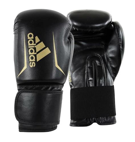 Adidas 복싱 장갑 스피드 50 및 킥복싱용 여성용 남성용 장비 스파링 블랙골드 355ml12온 티몬