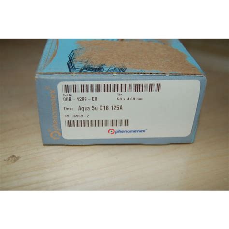 New Hplc Column Phenomenex Aqua C18 125a 5u 50x4 6 Mm 00b 4299 E0