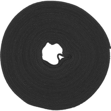 Attache C Ble Inline Avec Bande De Fixation Velcro 16 Mm Noir 10 M