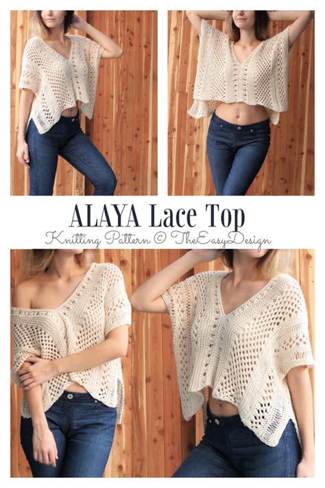 Alaya Lace Top Knitting Pattern Knitting Pattern