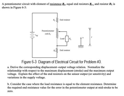 solved a potentiometer circuit with an element of resistance rc equal
