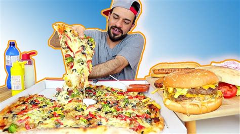 تحدي الوجبات السريعة العملاقة بمعدل ۱٦،۰۰۰ سعرة حرارية Fast Food