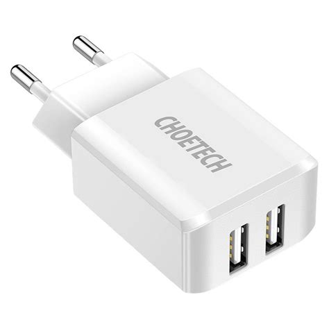 Choetech 10W USB Oplader 2xUSB A 59 DKK