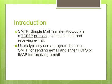Simple Mail Transfer Protocol Pptx