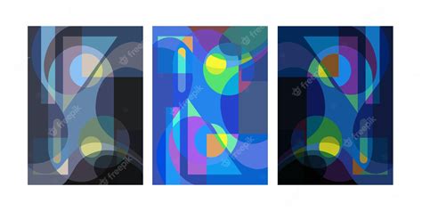 Premium Vector Colorful Patterns With Scalar Shapes