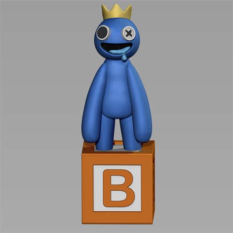 Stl File Blue Rainbow Friends・3d Printing Model To Download・cults