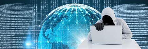 anonymous hacker with computer code binary interface and world globe