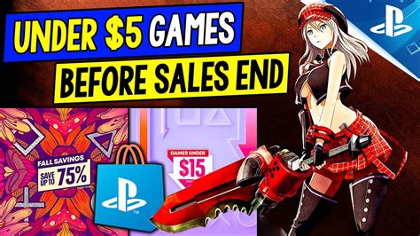 GREAT PSN Game Deals UNDER 5 LAST Chance PSN Fall Savings Sale