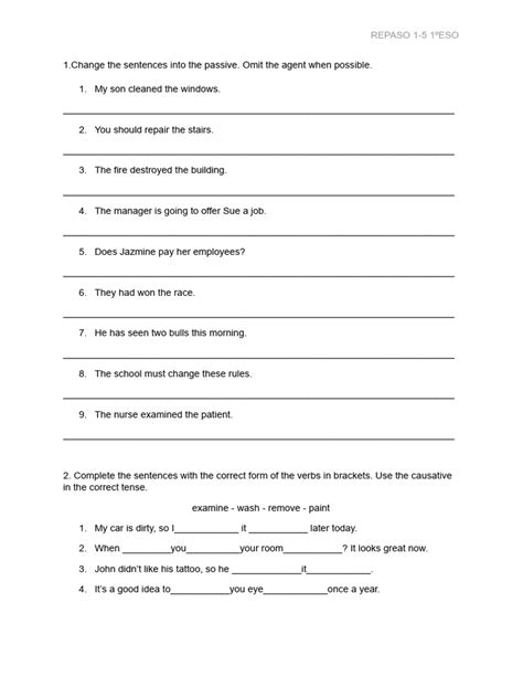 Repaso Examen 1eso 1 5 2 Pdf